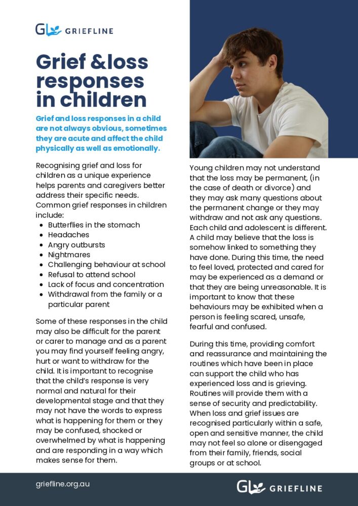 Supporting Children With Grief | Griefline